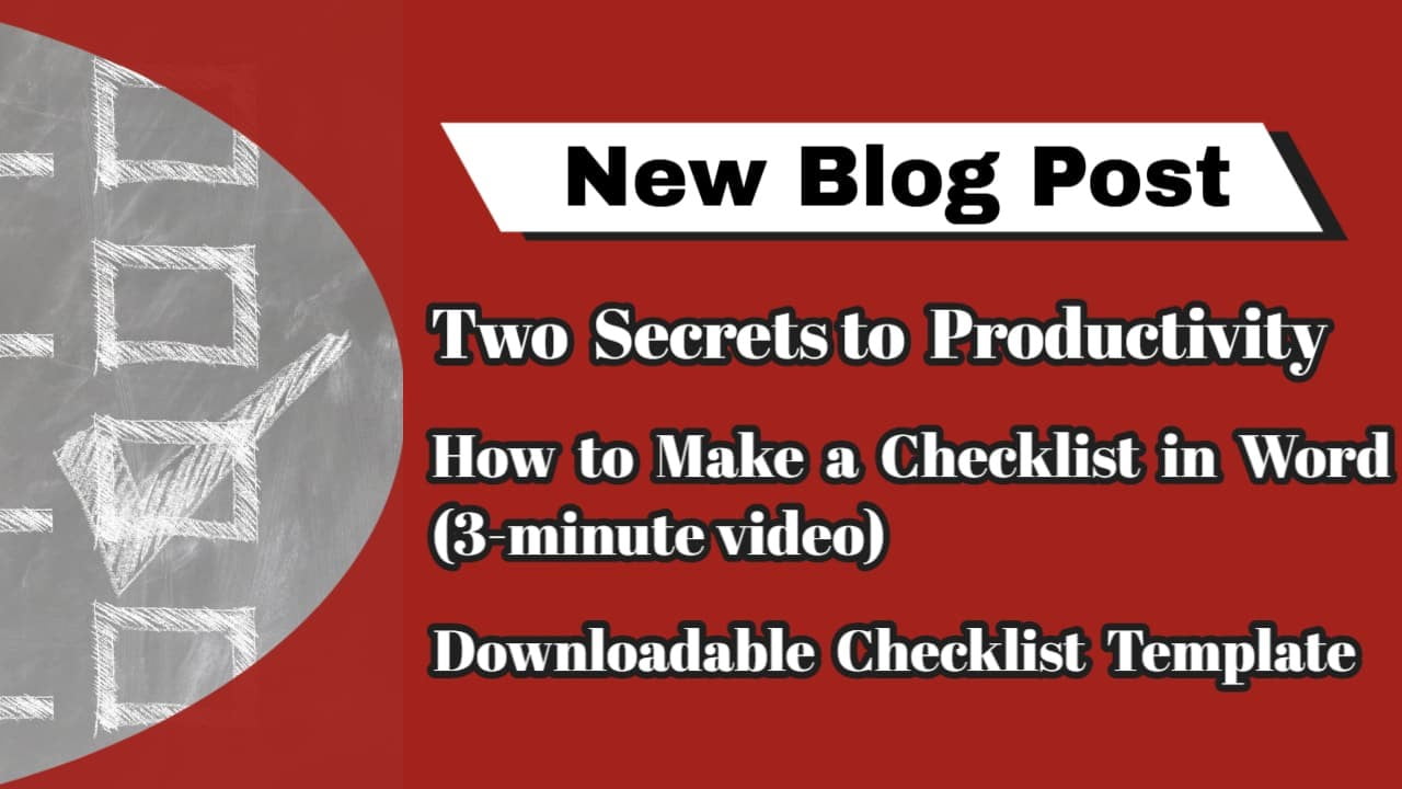 How To Make A Checklist In Word